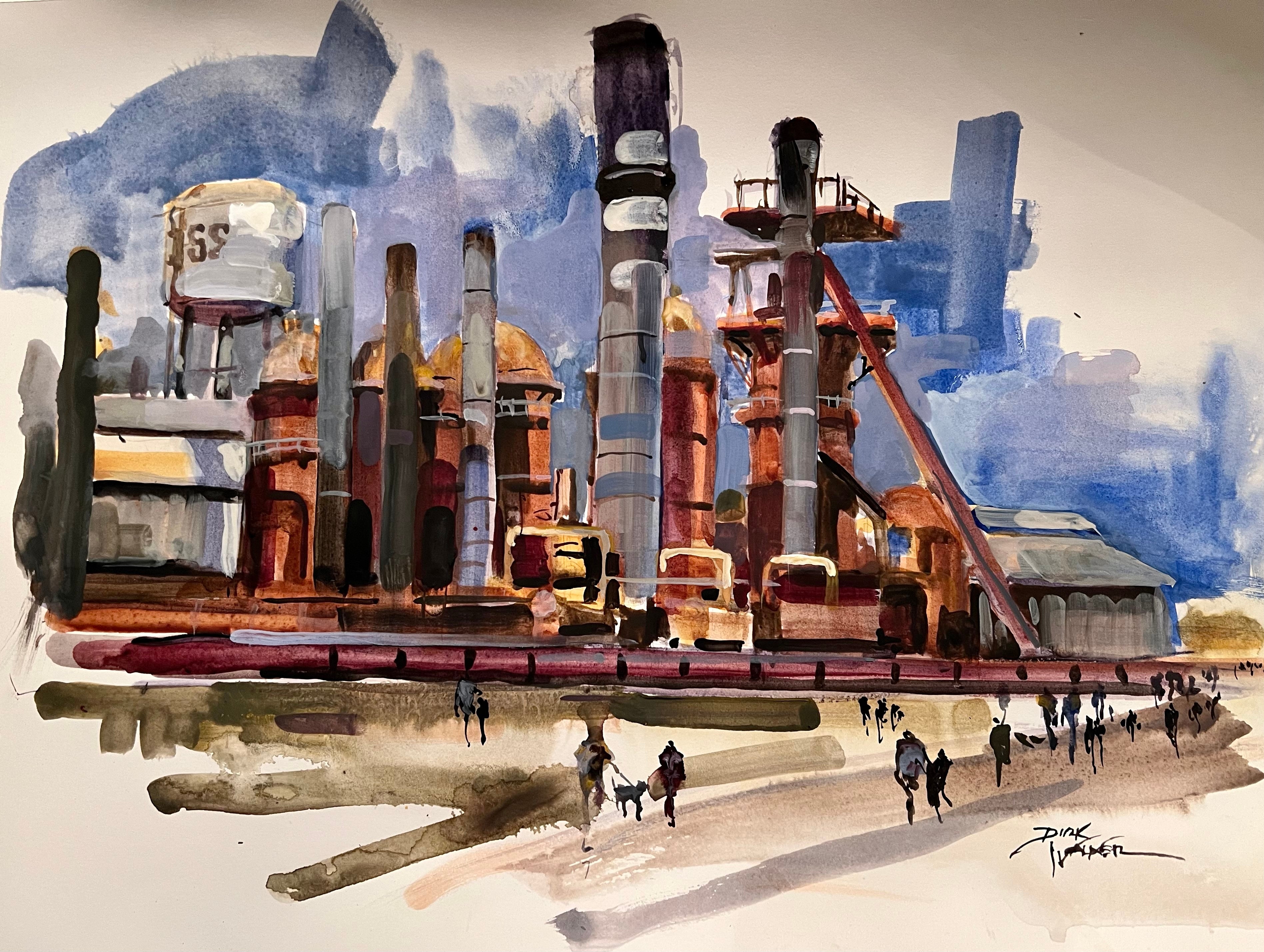 Sloss Furance on a Crisp Fall Day | Dirk Walker Fine Art