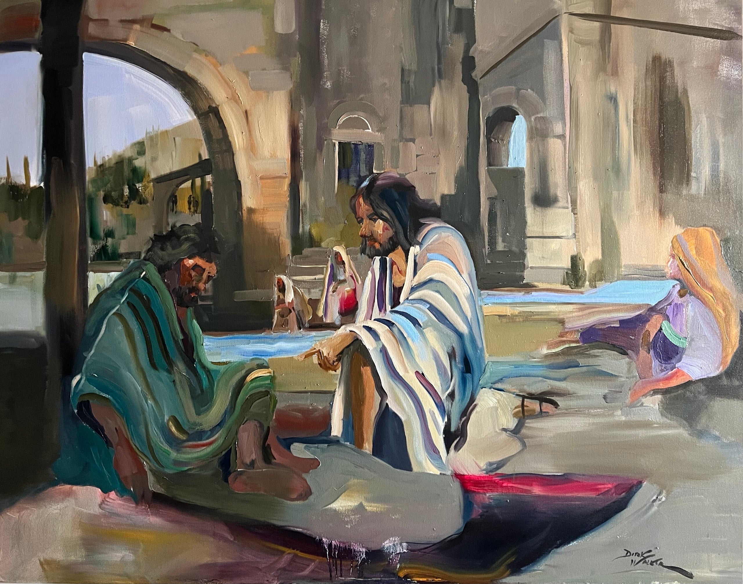 BHSALA110 Collectors Closed Edition Print - "Jesus healing at the Pools ...