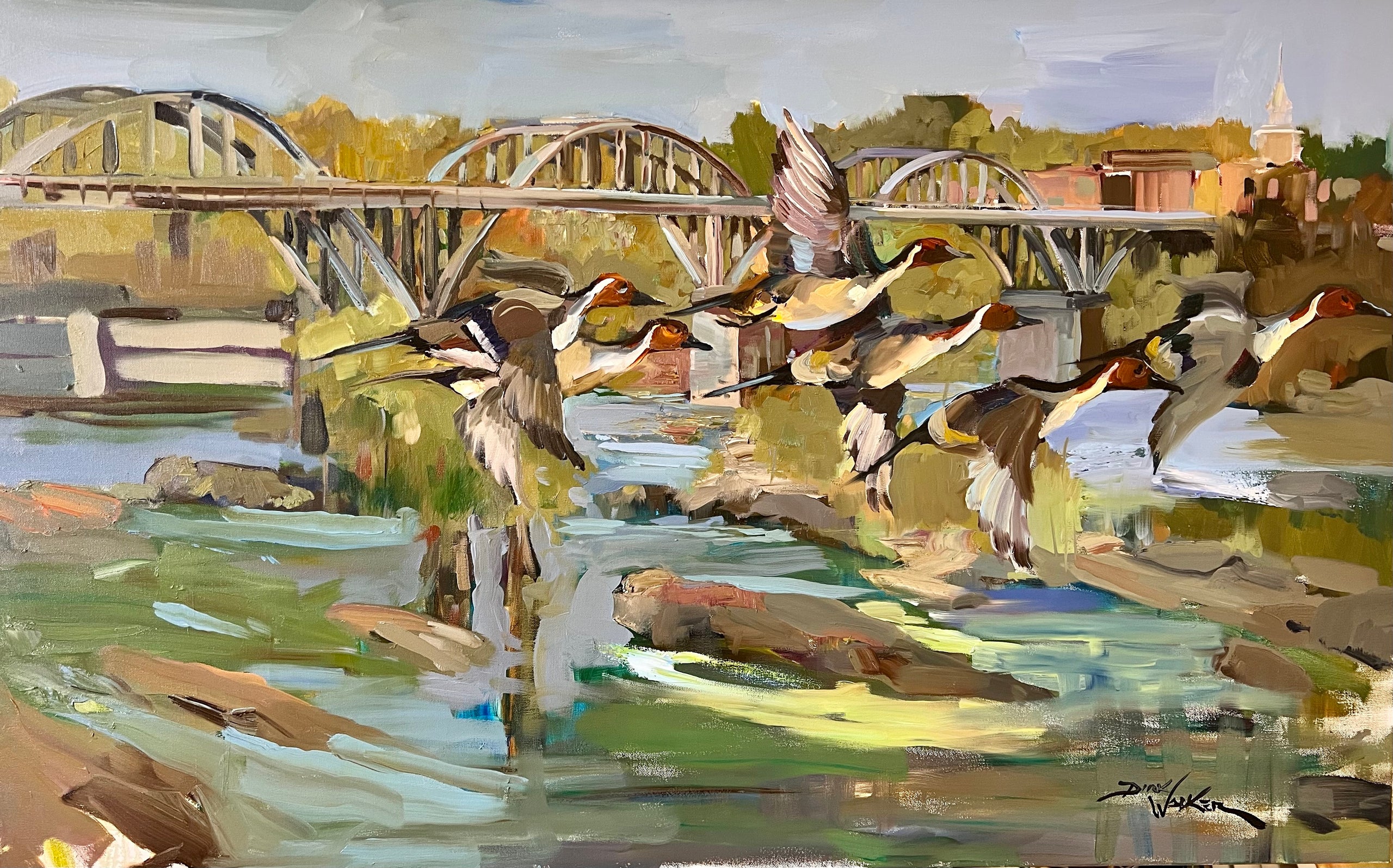 Wetumpka Pintails in Flight | Dirk Walker Fine Art