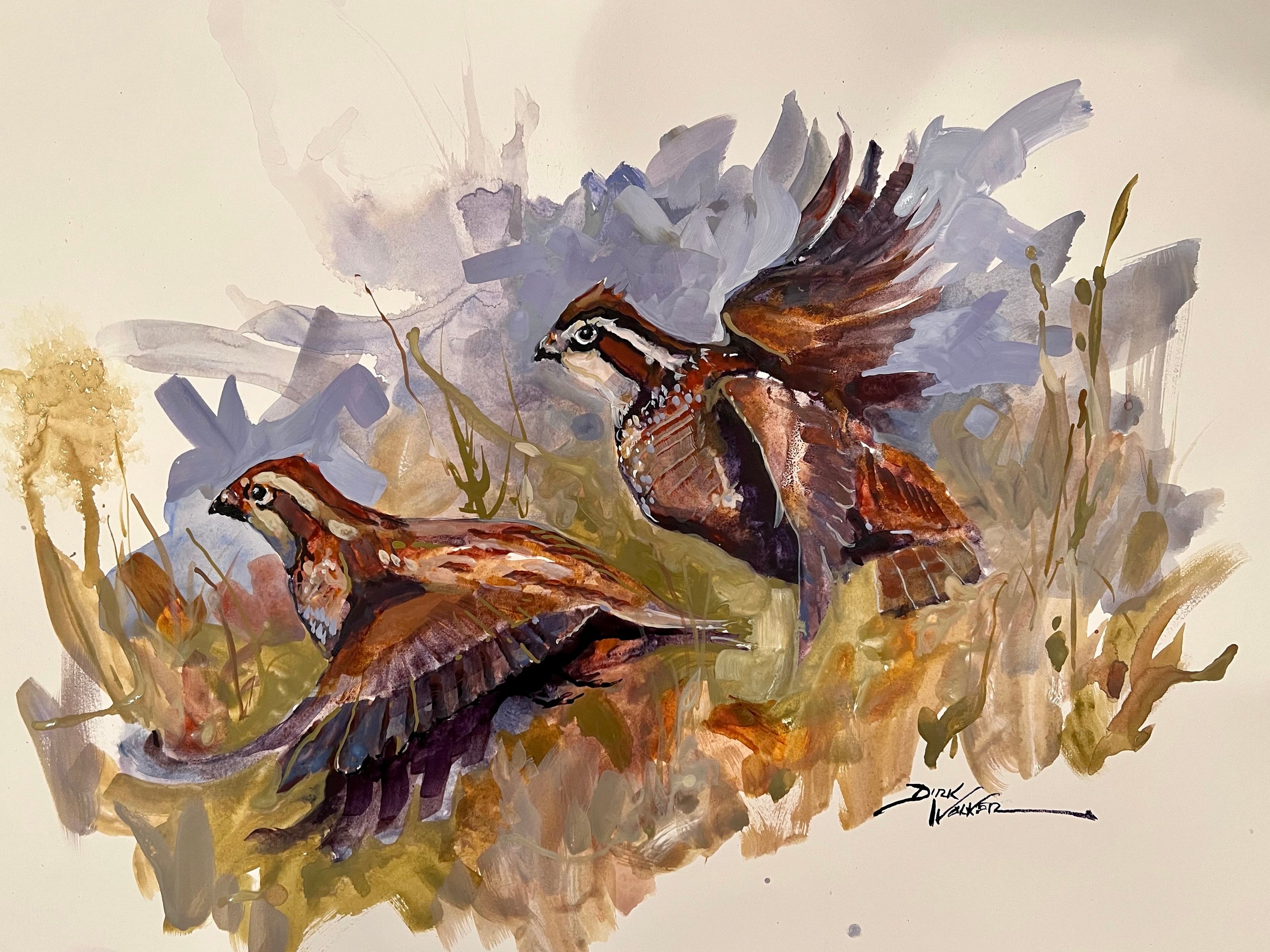 King & Queen Quail | Dirk Walker Fine Art