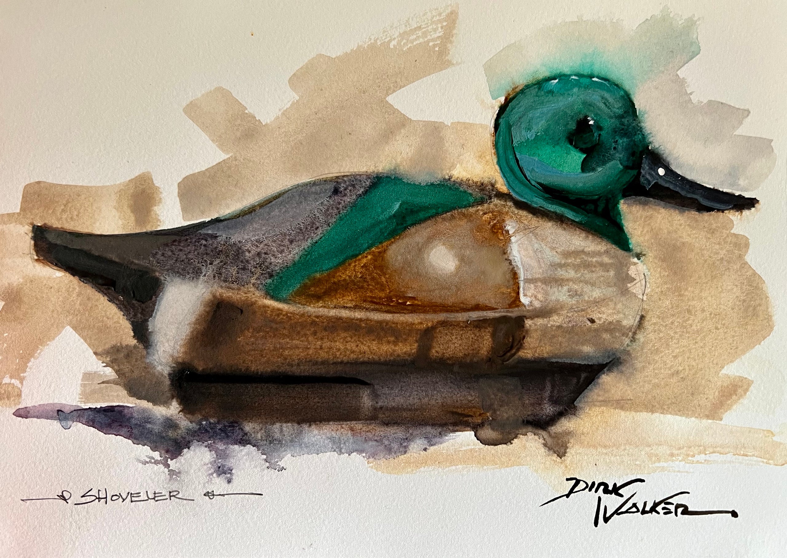 Shoveler Duck Decoy | Dirk Walker Fine Art