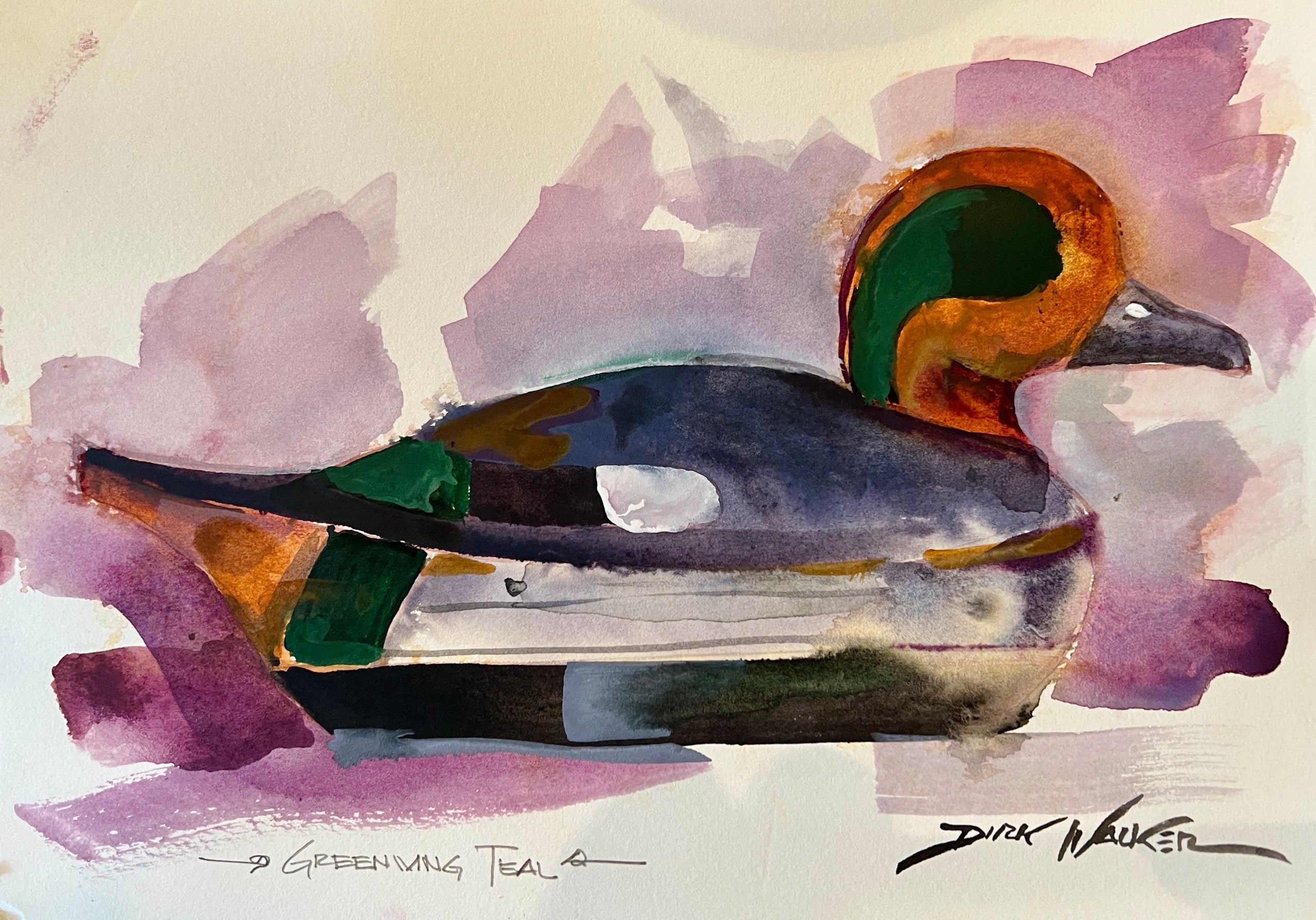 Green Wing Teal | Dirk Walker Fine Art