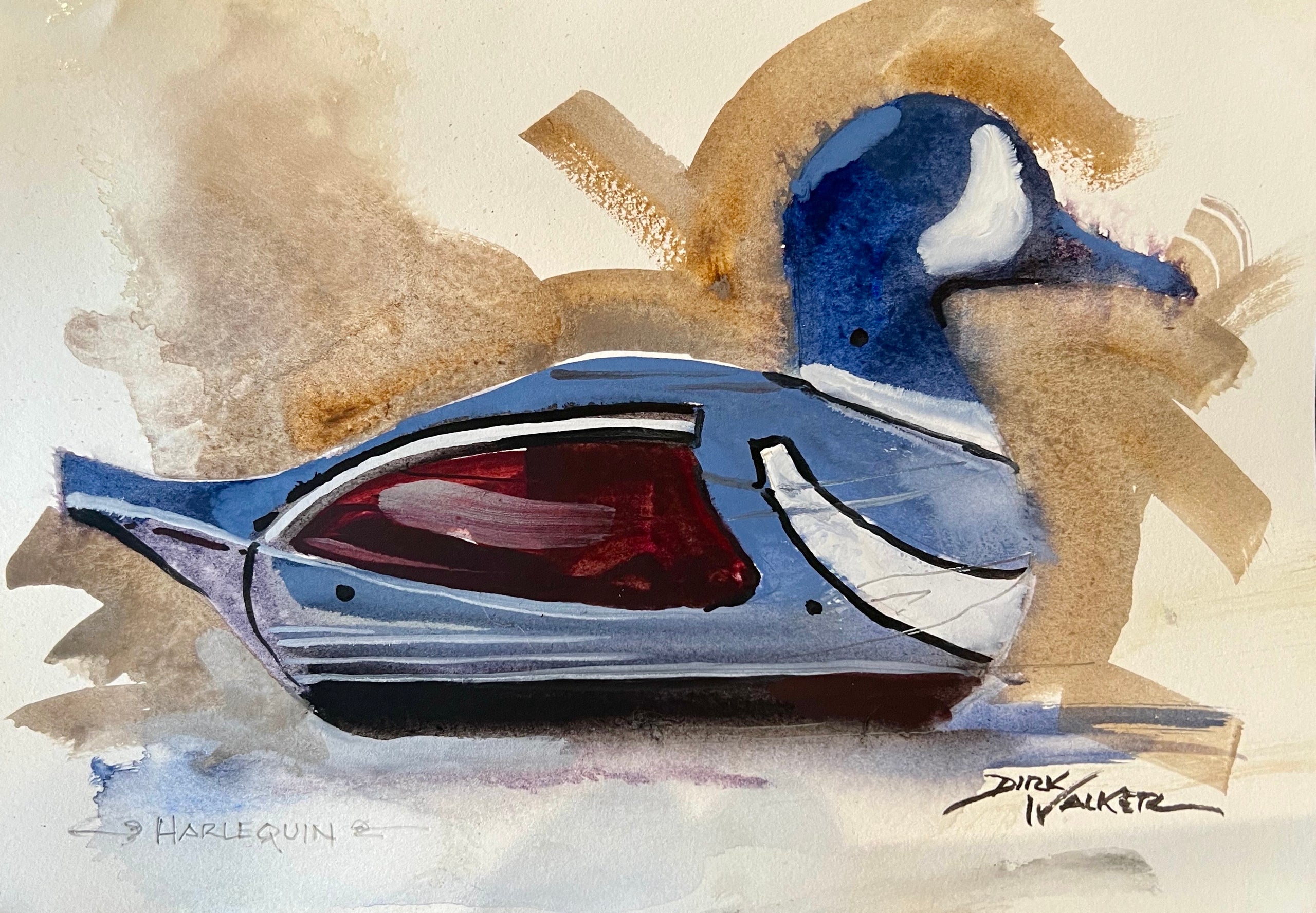 Harlequin Duck Decoy | Dirk Walker Fine Art