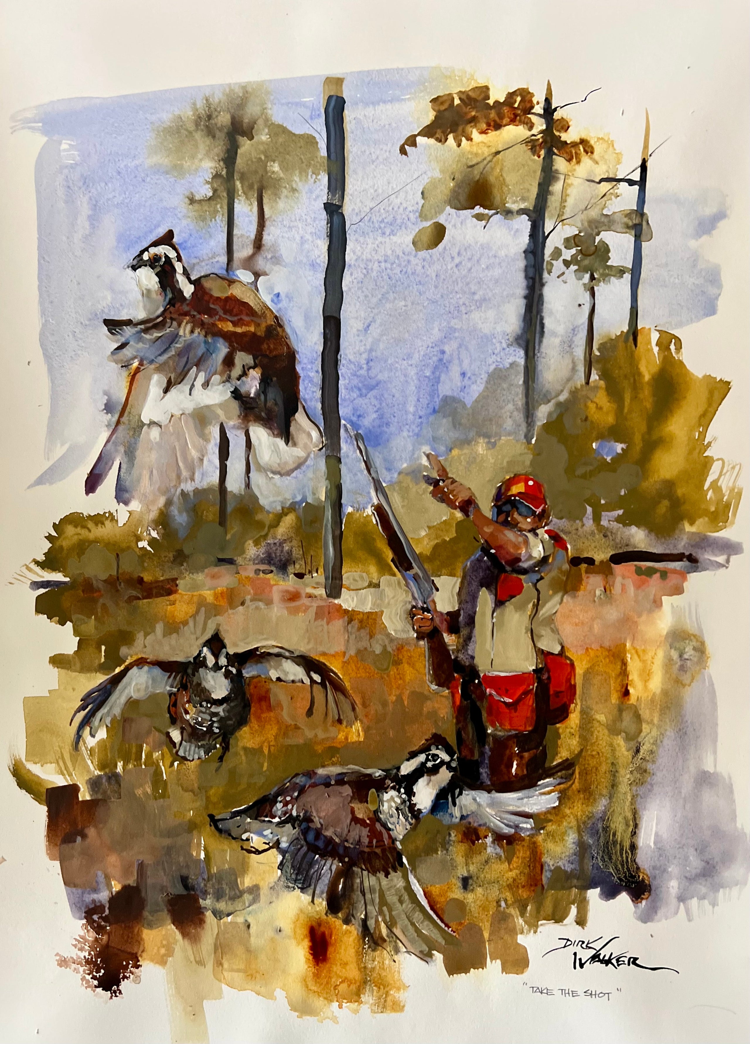 Take the Shot - Quail Hunt | Dirk Walker Fine Art