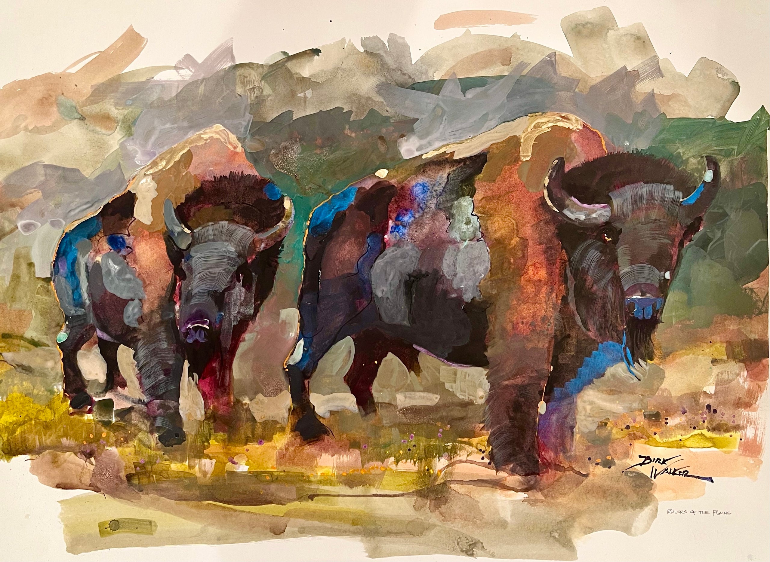 Rulers of the Plains - Bison | Dirk Walker Fine Art