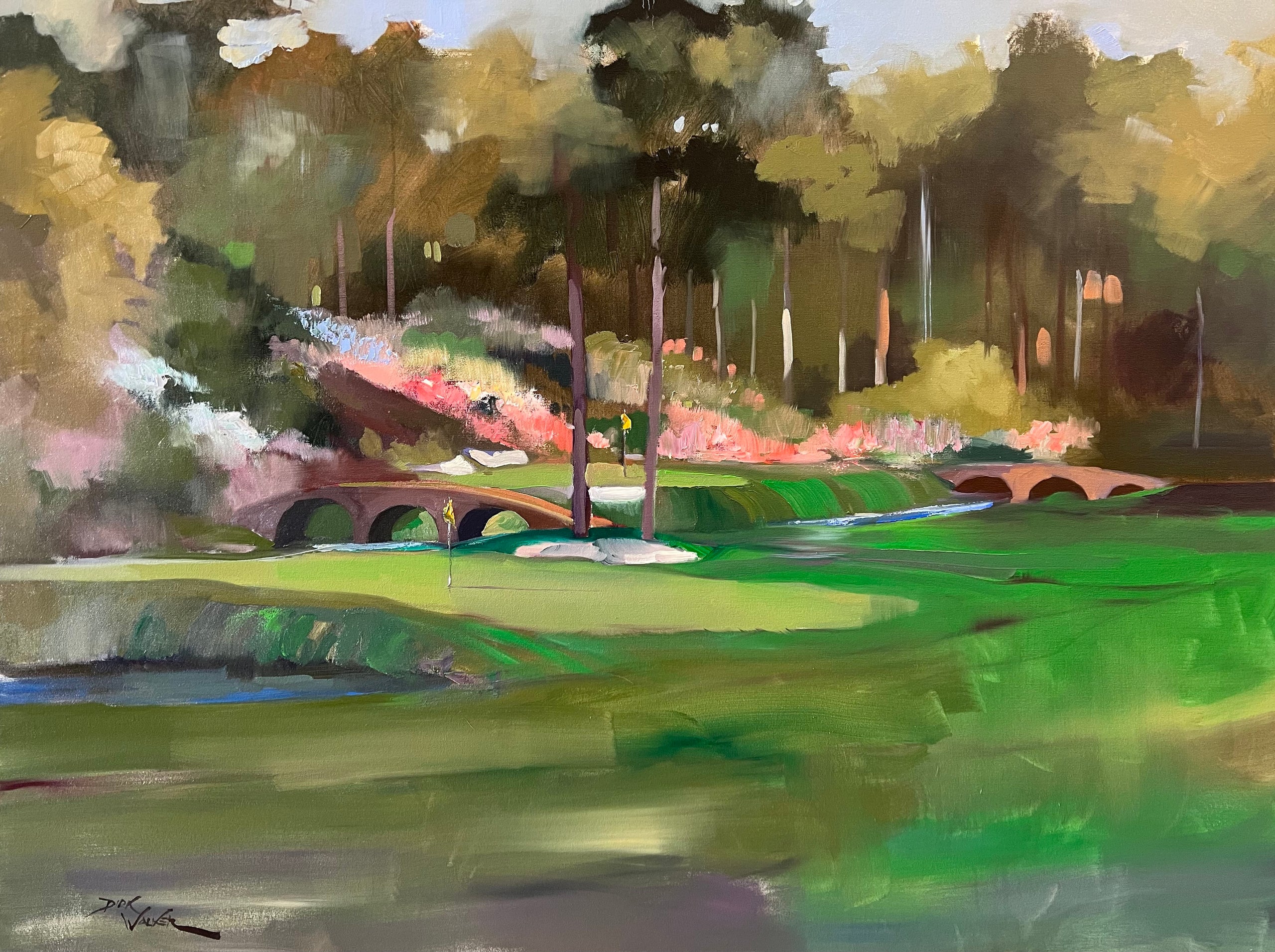 Golf105 Collectors Closed Edition Giclee Print - Where the Tournament begins, Amen Corner on ...