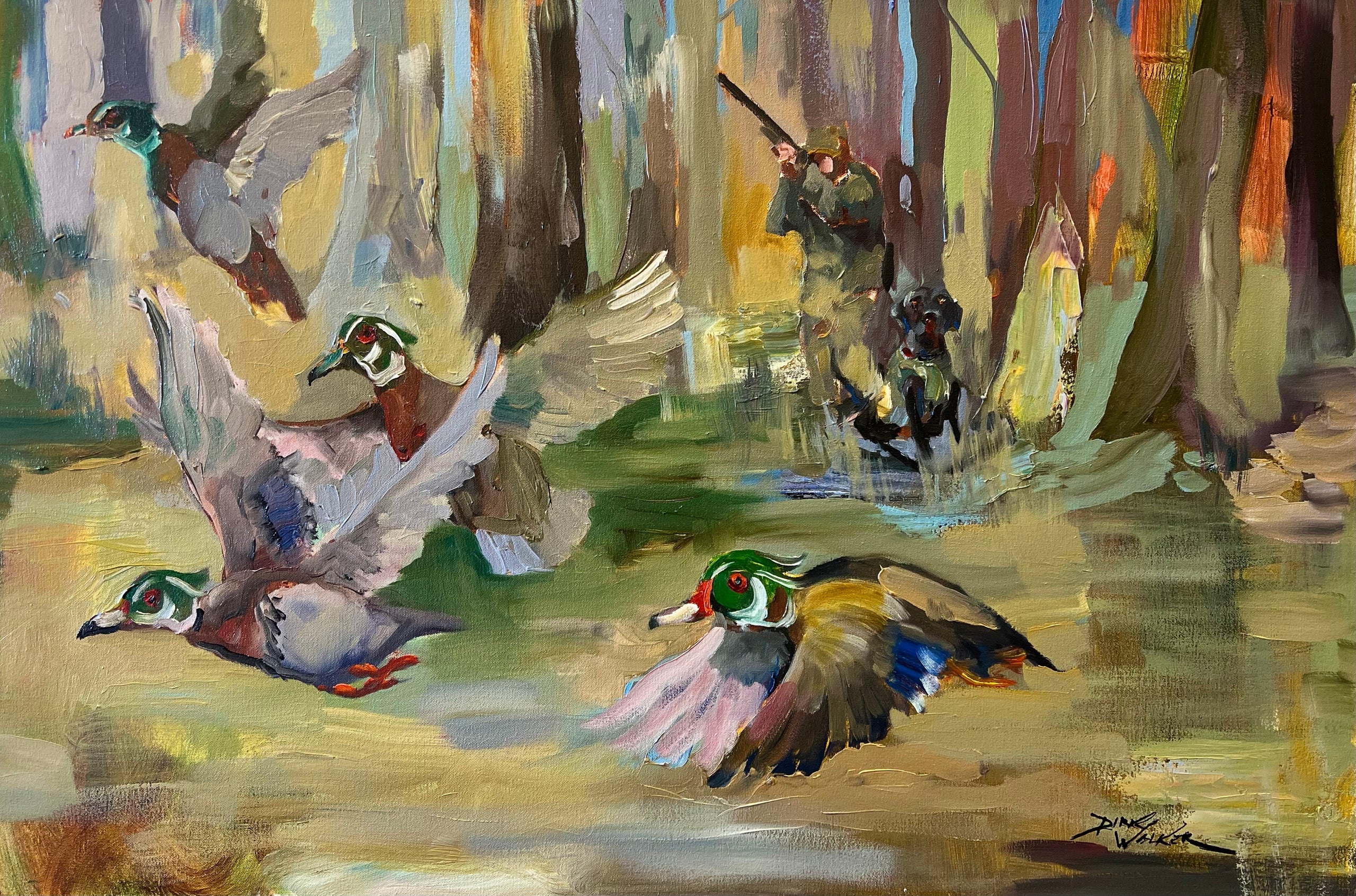 Swamp Wood Ducks | Dirk Walker Fine Art