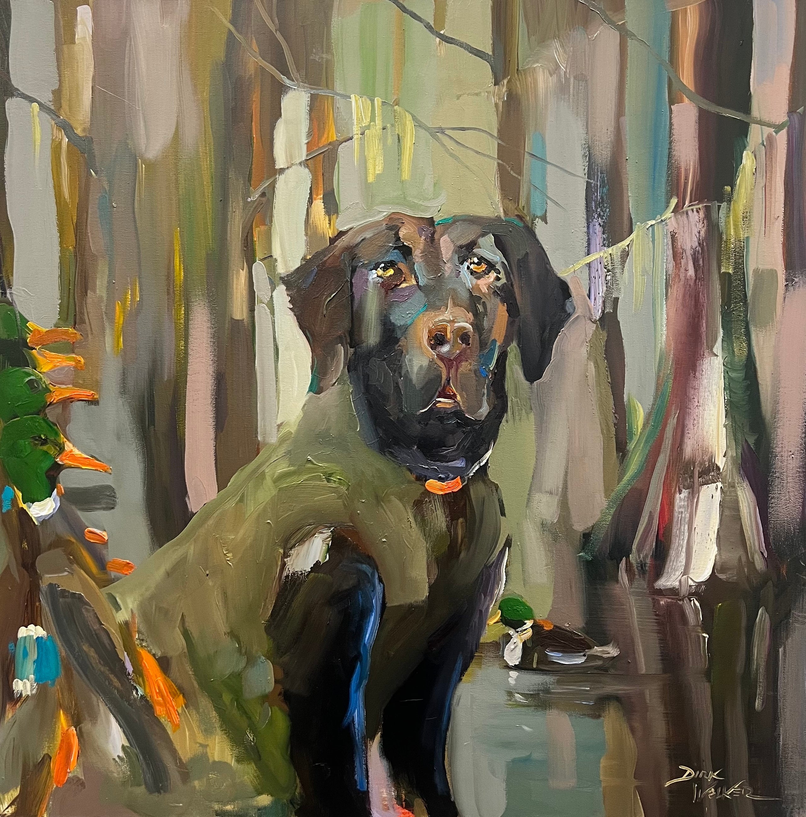 Swamp King - Black Lab | Dirk Walker Fine Art