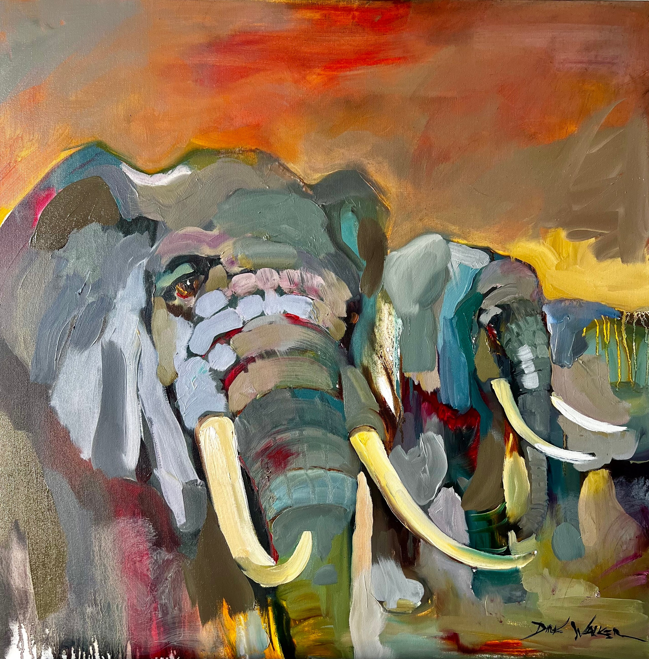 The Herd - Elephants | Dirk Walker Fine Art